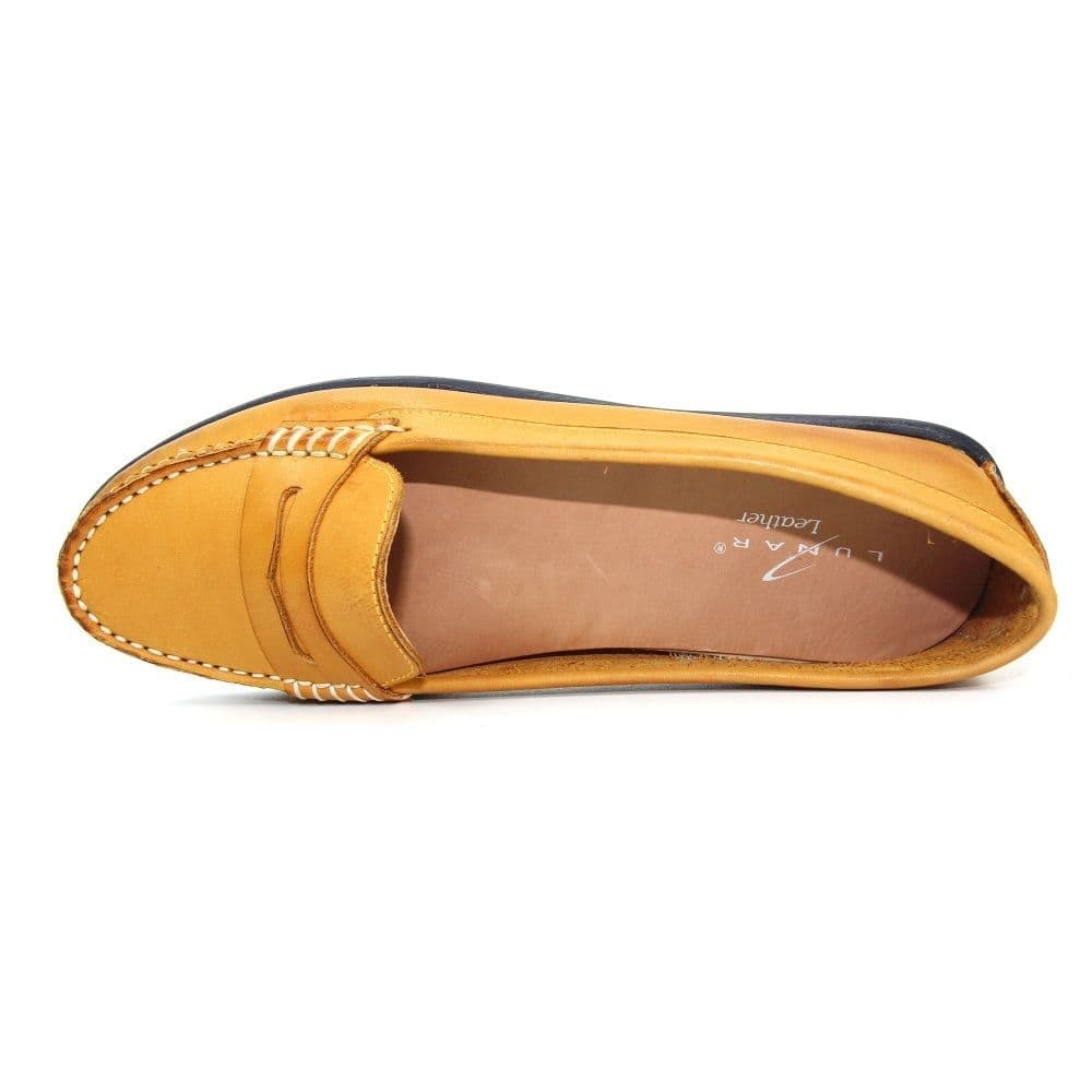 Lunar Manuela Women s Leather Boat Shoe - Mustard