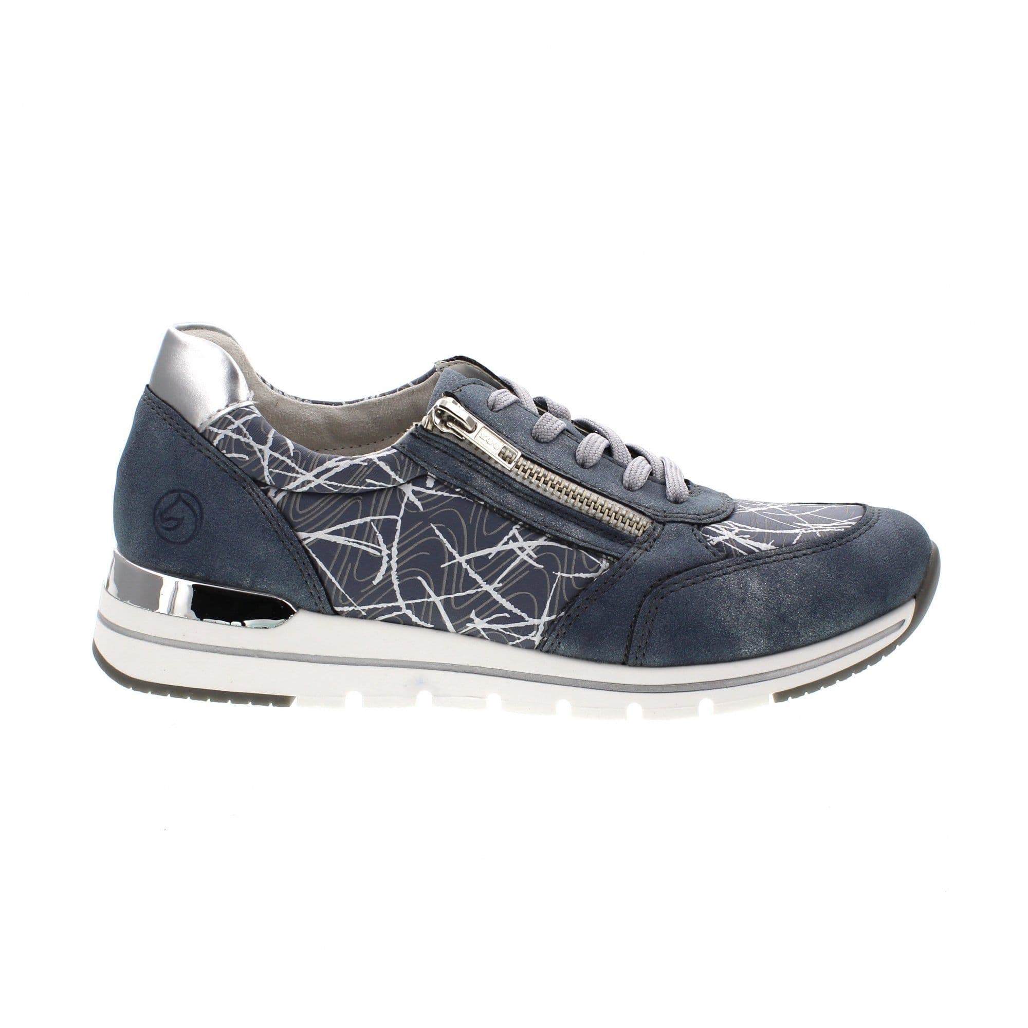 Remonte R6700-12 Women s Trainer Shoe - Blue/Combi