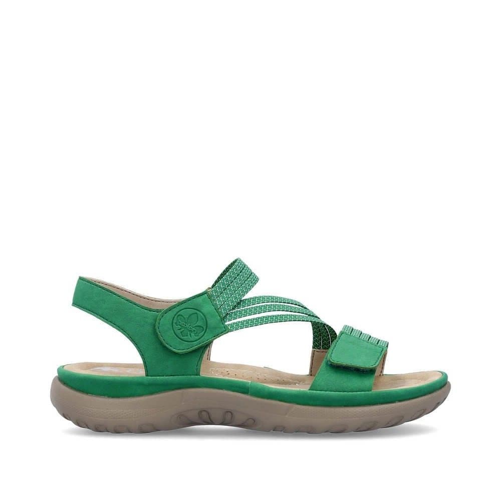 Rieker 64870-54 Women s Touch Close Elasticated Sandals - Green