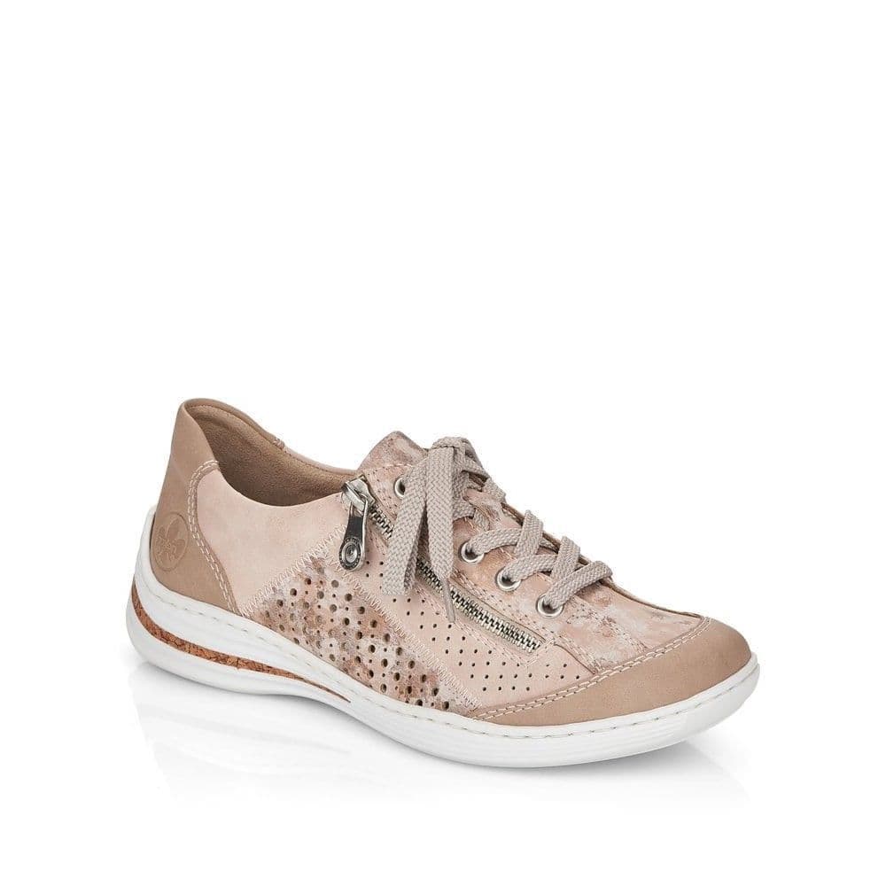 Rieker M35G6-31 Women s Trainer Style Shoe - Rose