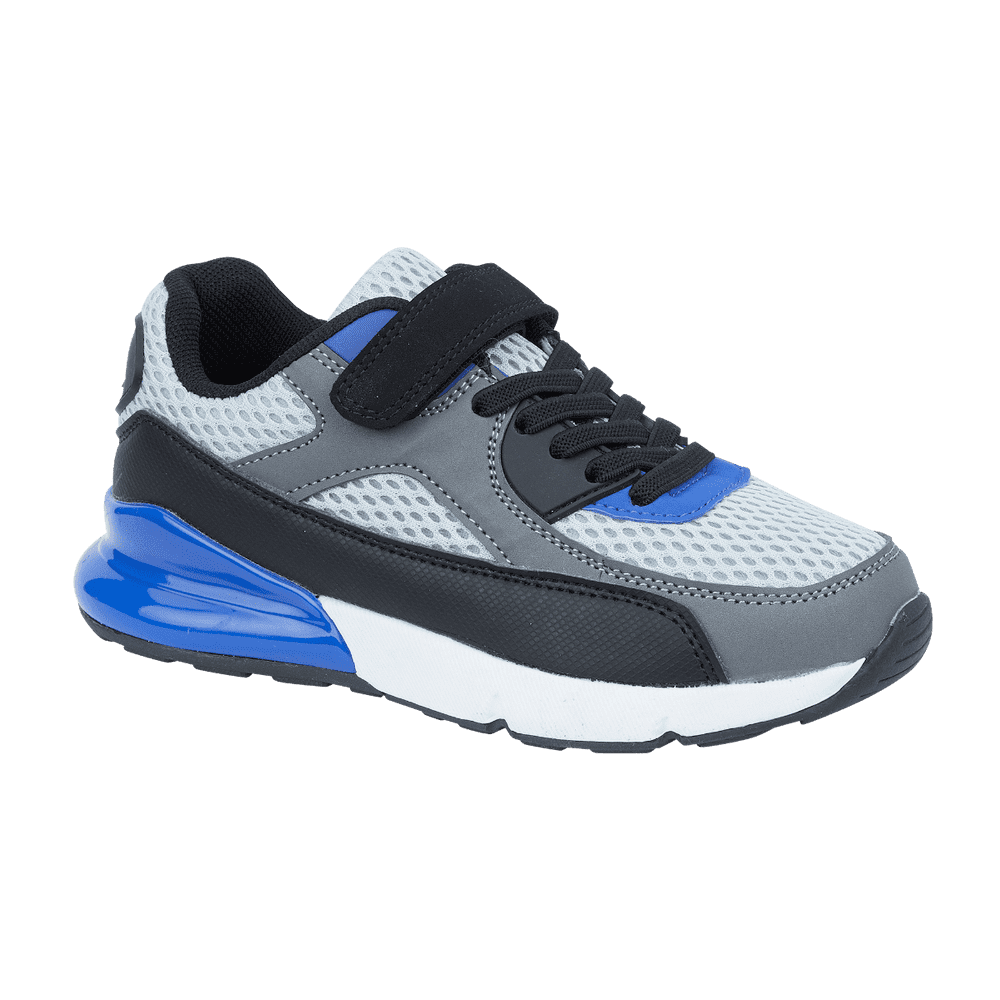Urban Jacks Blake Kid s Touch Close Trainer - Grey/Black/Blue