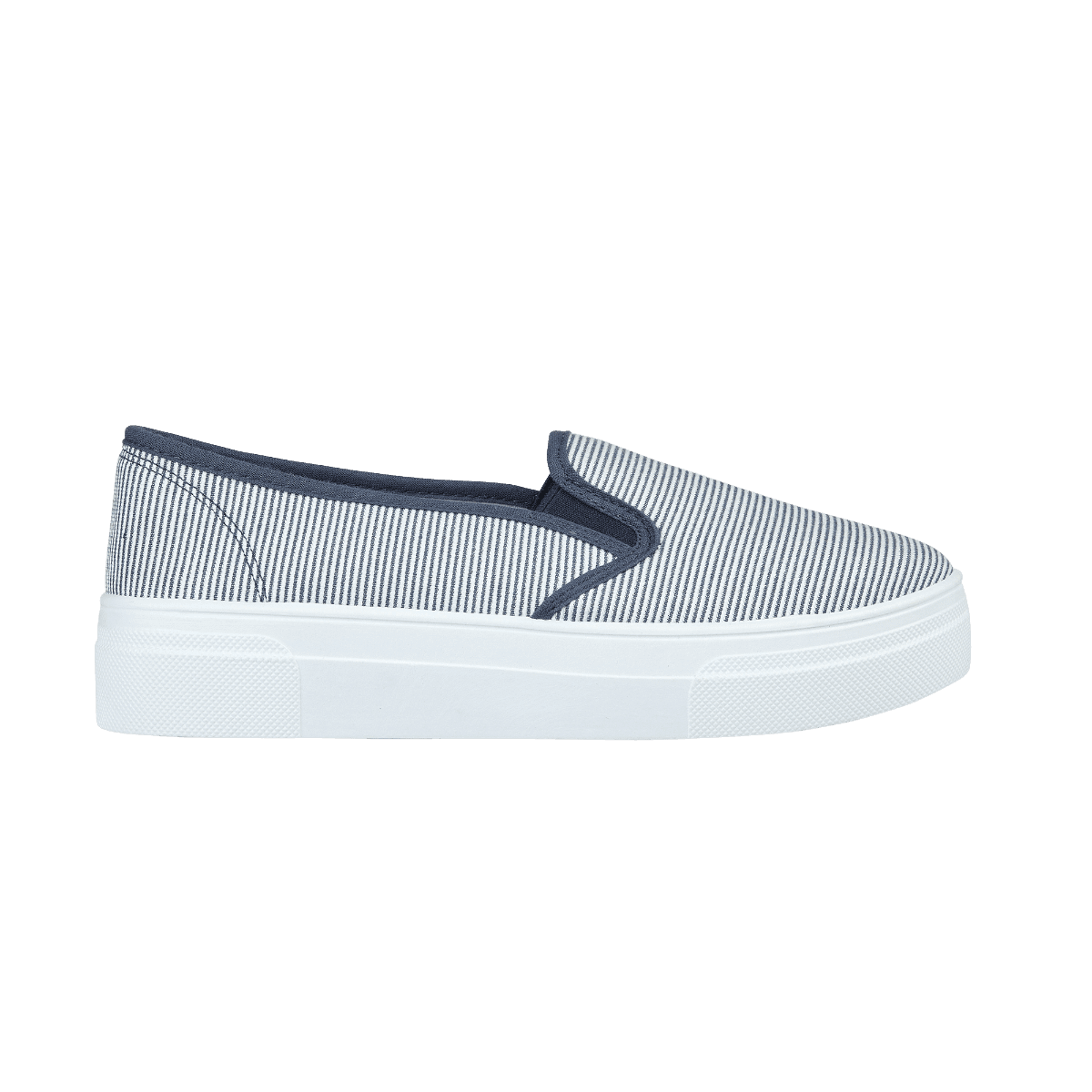 Urban Jacks Orla Women s Slip On Canvas Shoe - Navy/White/Silver