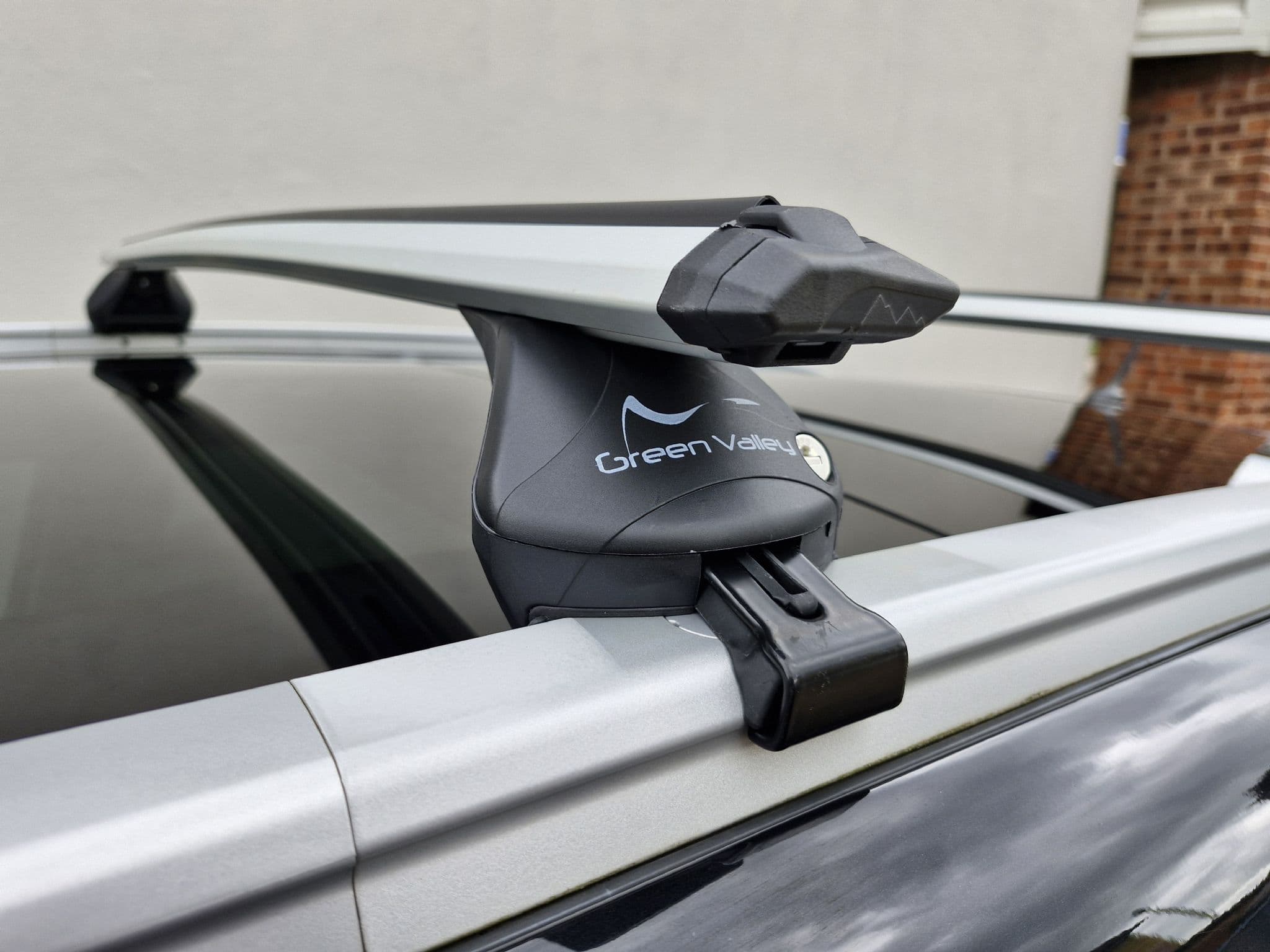 Green Valley Aerodynamic Roof Rack Wing Bars Silver Renault Kadjar 2015 ...