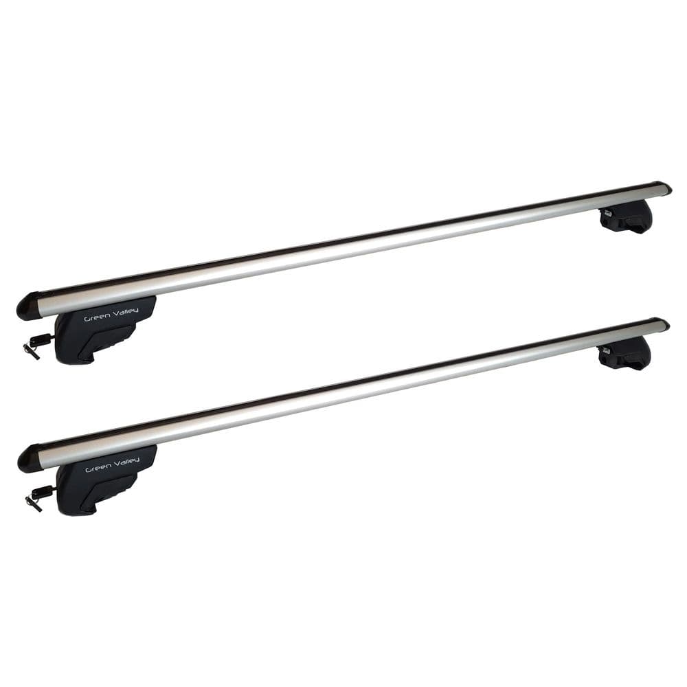 Green Valley Aluminium Aerodynamic Universal Car Roof Rack Rail Bars ...