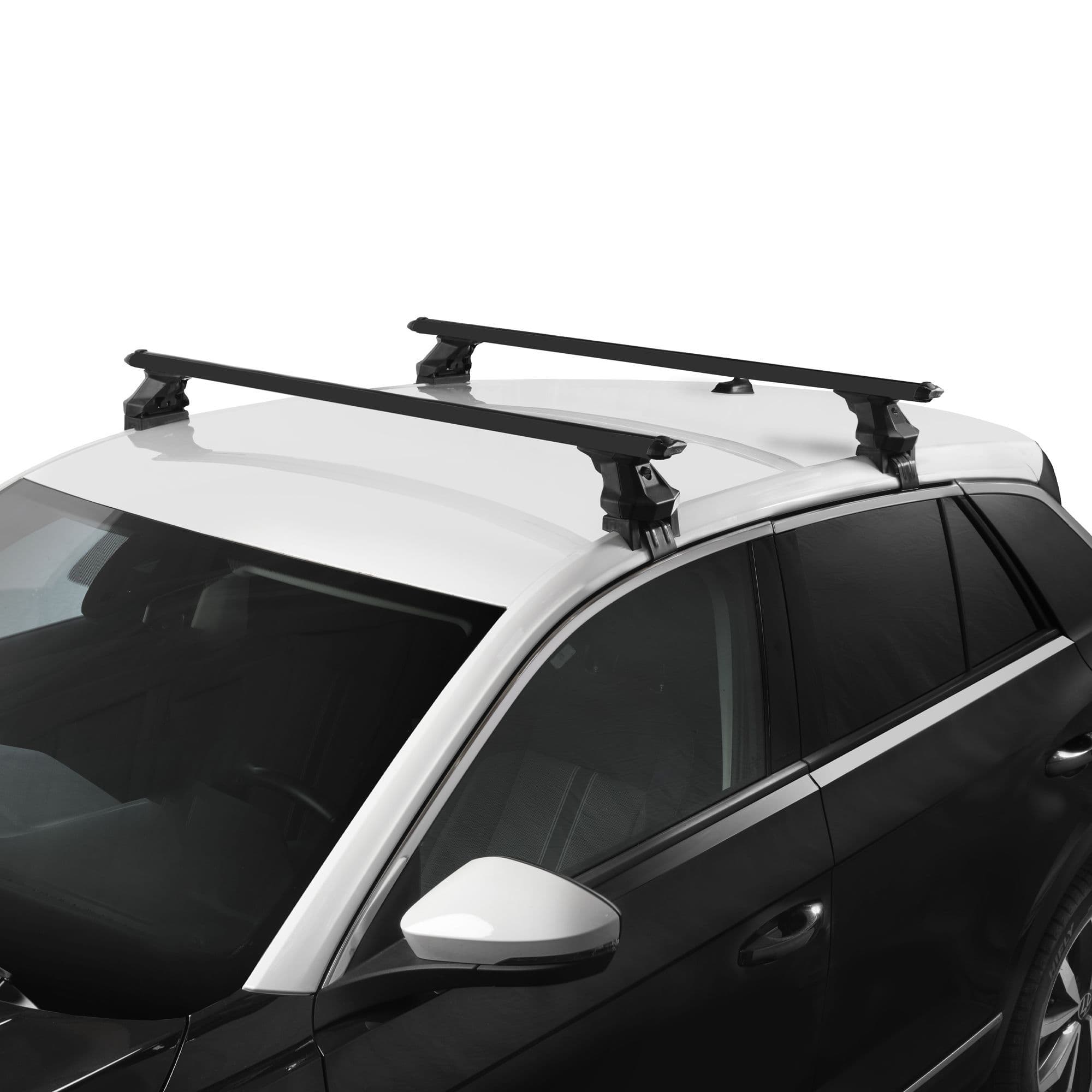 Roof Rack Wing Bars in Black Ford Puma 2020 onwards
