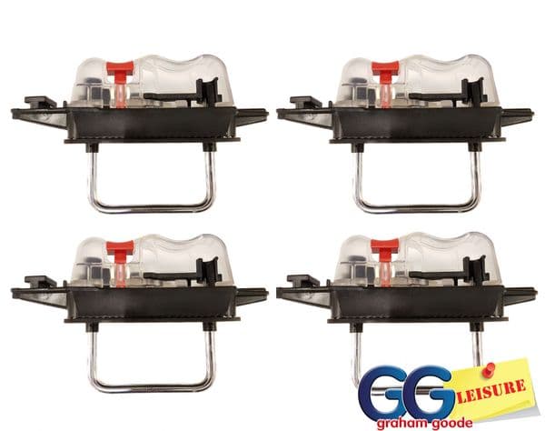 Thule Easy Snap Roof Box U Bolt Clamps 80mm Wide Fitting Kit Upgrade