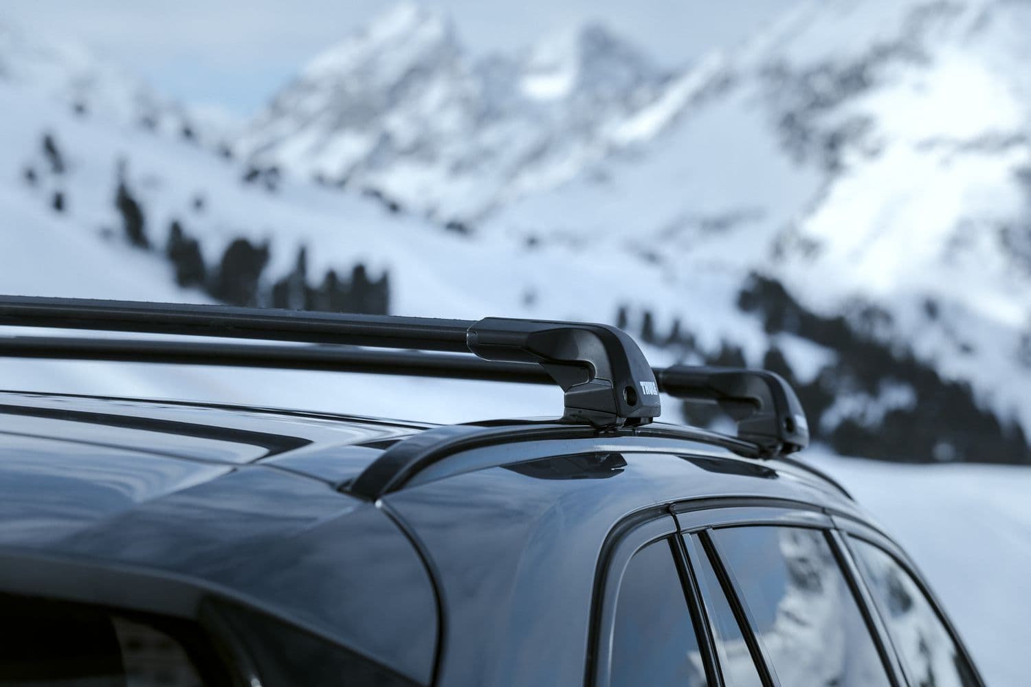 Thule Roof Rack Bars Black WingBar Edge Volvo EX90 2025 onwards