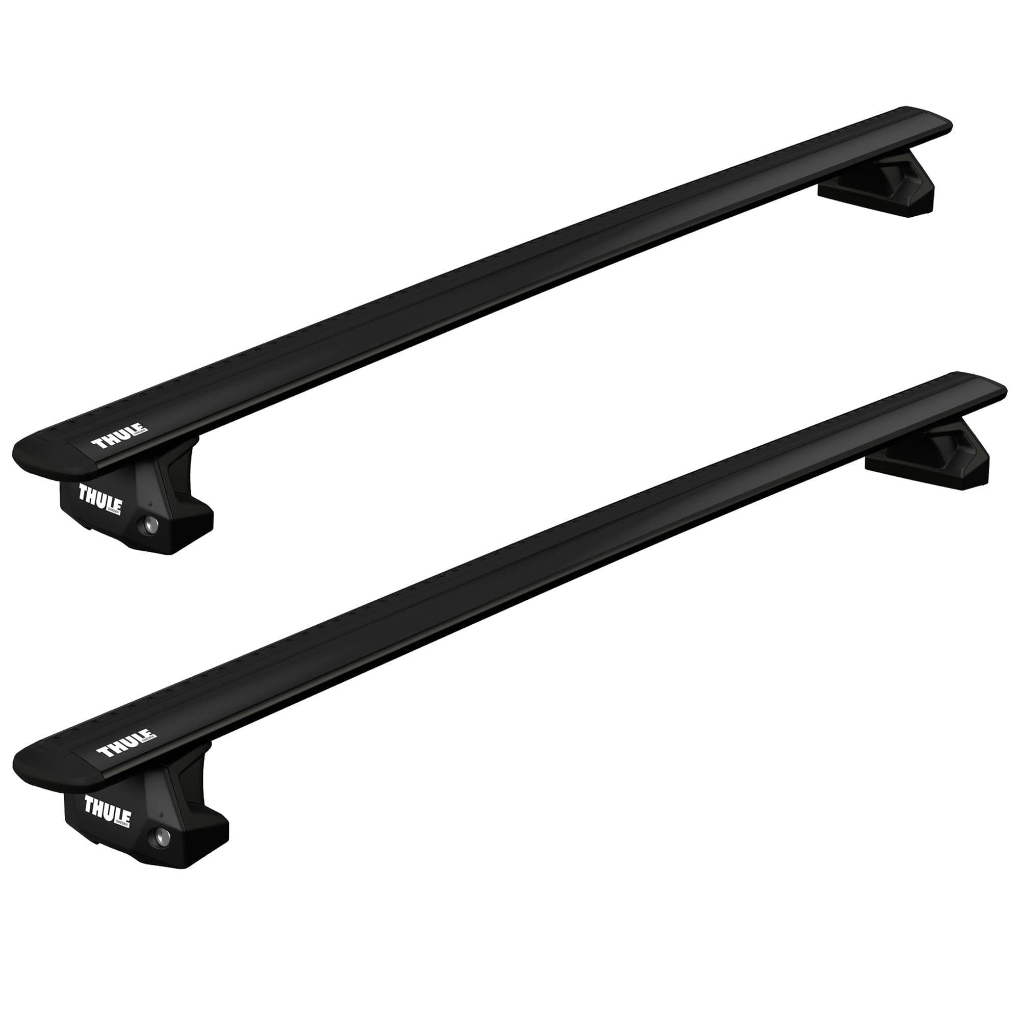 Thule Roof Rack Black Wing Bars for Jeep Grand Cherokee 2011 to 2021
