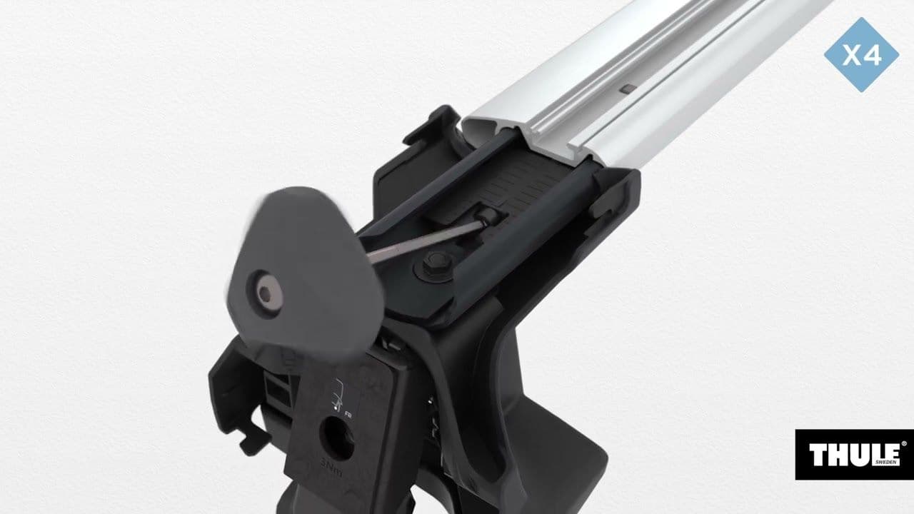 Thule WingBar Edge Roof Rack Bars - Ford Ranger 2023-onwards - No Rails