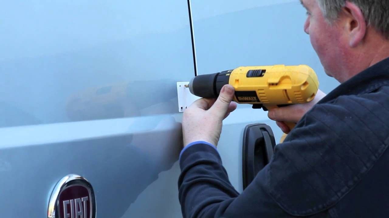 Milenco Van Security Door Lock in White: Protect Your Van and Its Contents