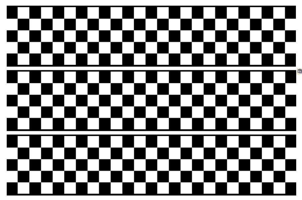 Chequered Flag Design Edible Icing Cake Ribbon