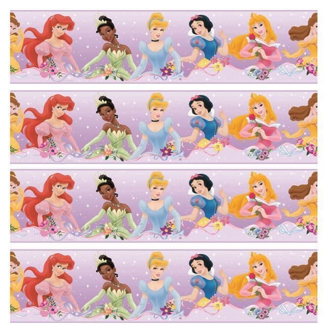 Disney Princess Edible Icing Ribbon Cake Decoration