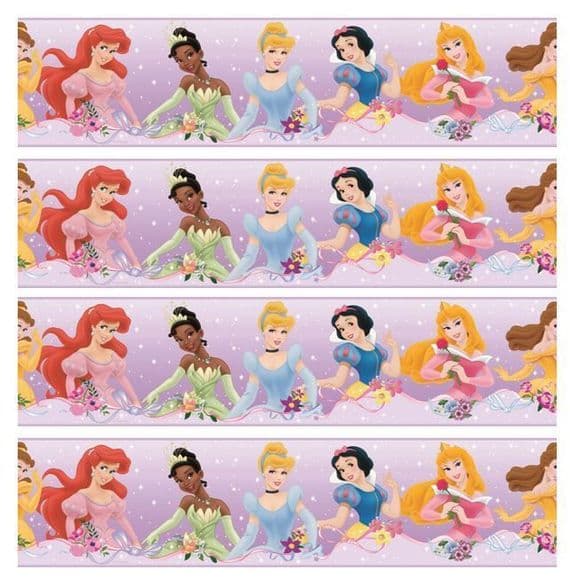Disney Princess Edible Icing Ribbon Cake Decoration