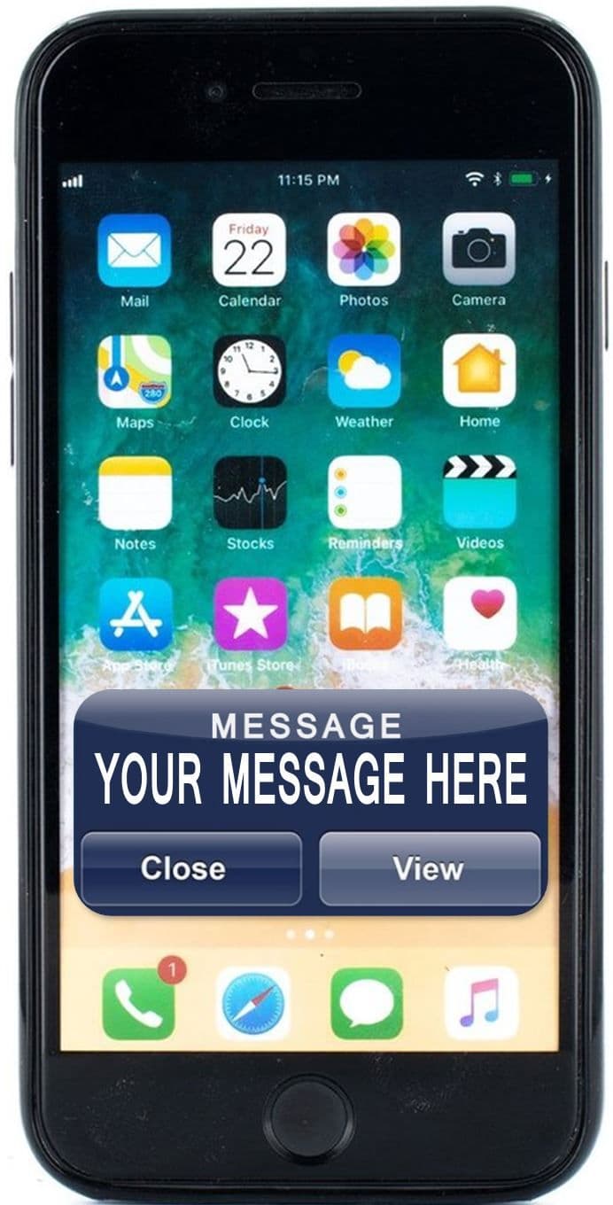 iPhone Personalised Edible Icing Cake Topper PRE CUT 3 Models