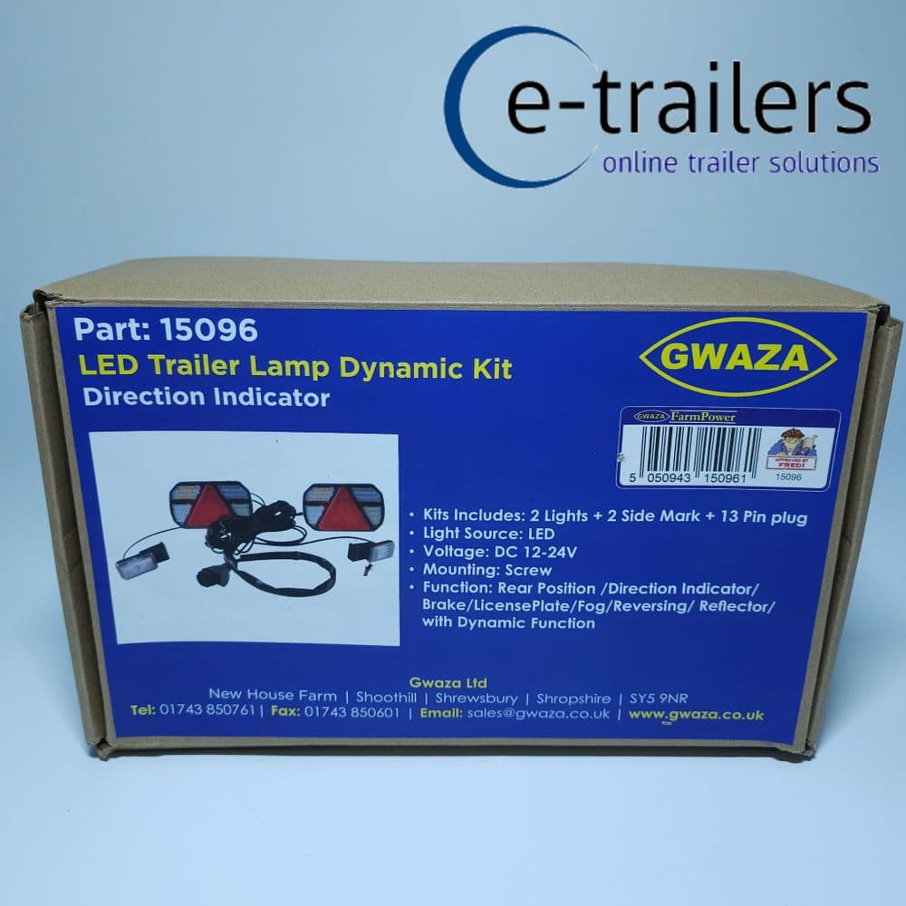 13 PIN LED Trailer & Artic Tractor Lorry HGV Rear Lights Dynamic ...