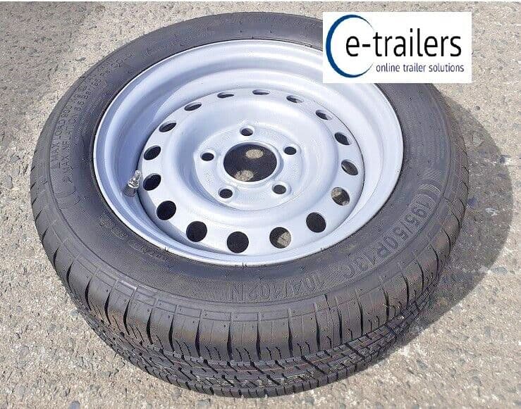 195x50x13 Kenda tyre 900kg on 5 stud 112mm PCD Trailer Wheel - Fits ...