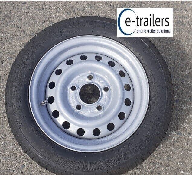 195x50x13 Kenda tyre 900kg on 5 stud 112mm PCD Trailer Wheel - Fits ...