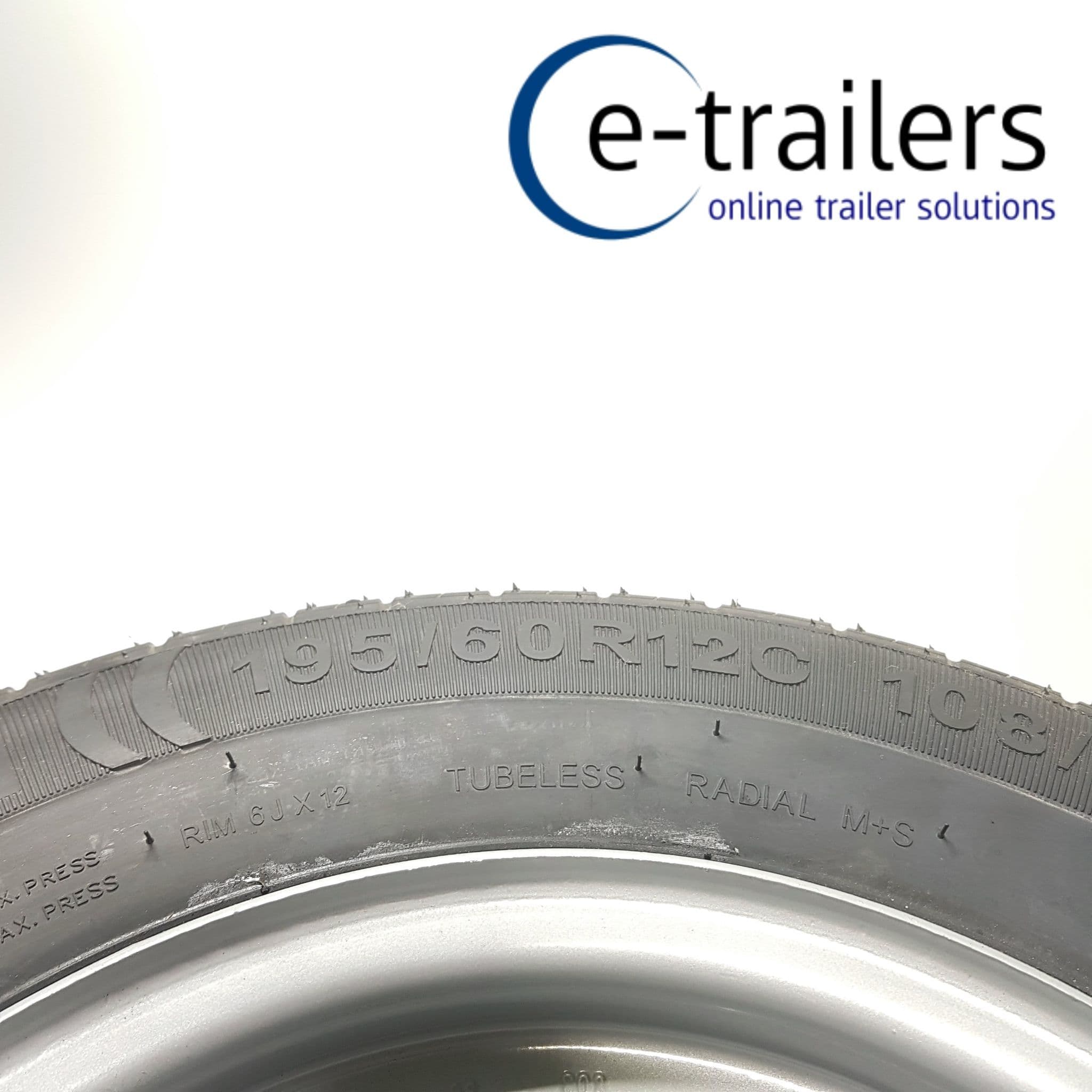 195 60 12 KENDA MASTERTRAIL TRAILER TYRE ON 6.5" PCD RIM RATED 1000kg ...