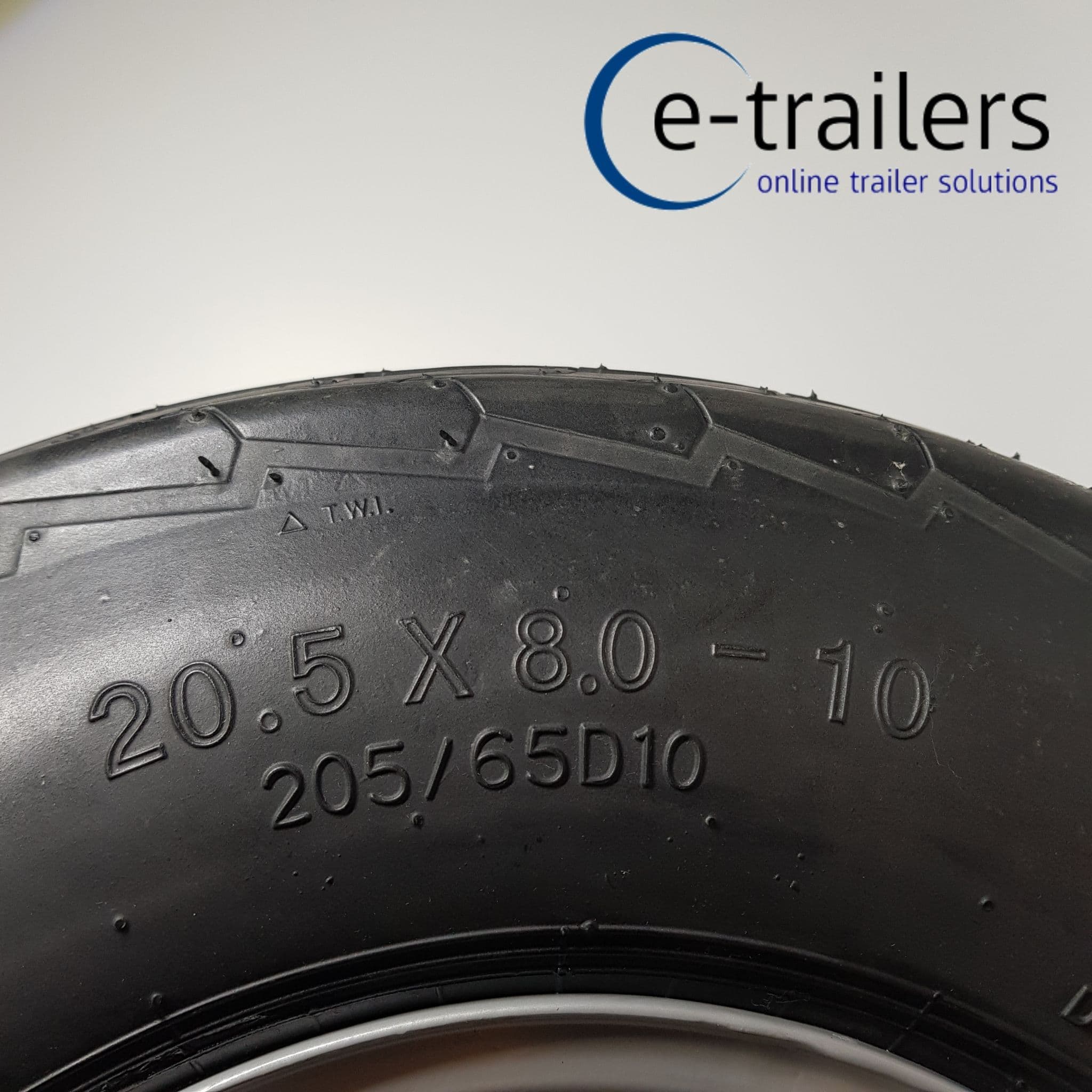 20.5 x 8-10 4ply DELI TYRE 4 STUD 100mm PCD NEW STYLE STARCO RIM - IFOR ...