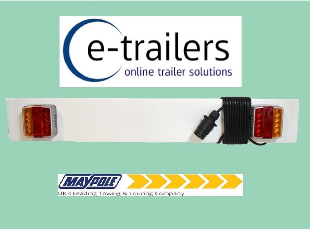 3ft Maypole LED Trailer Light Board 12v-24v 4m cable Tractor Jetski ...