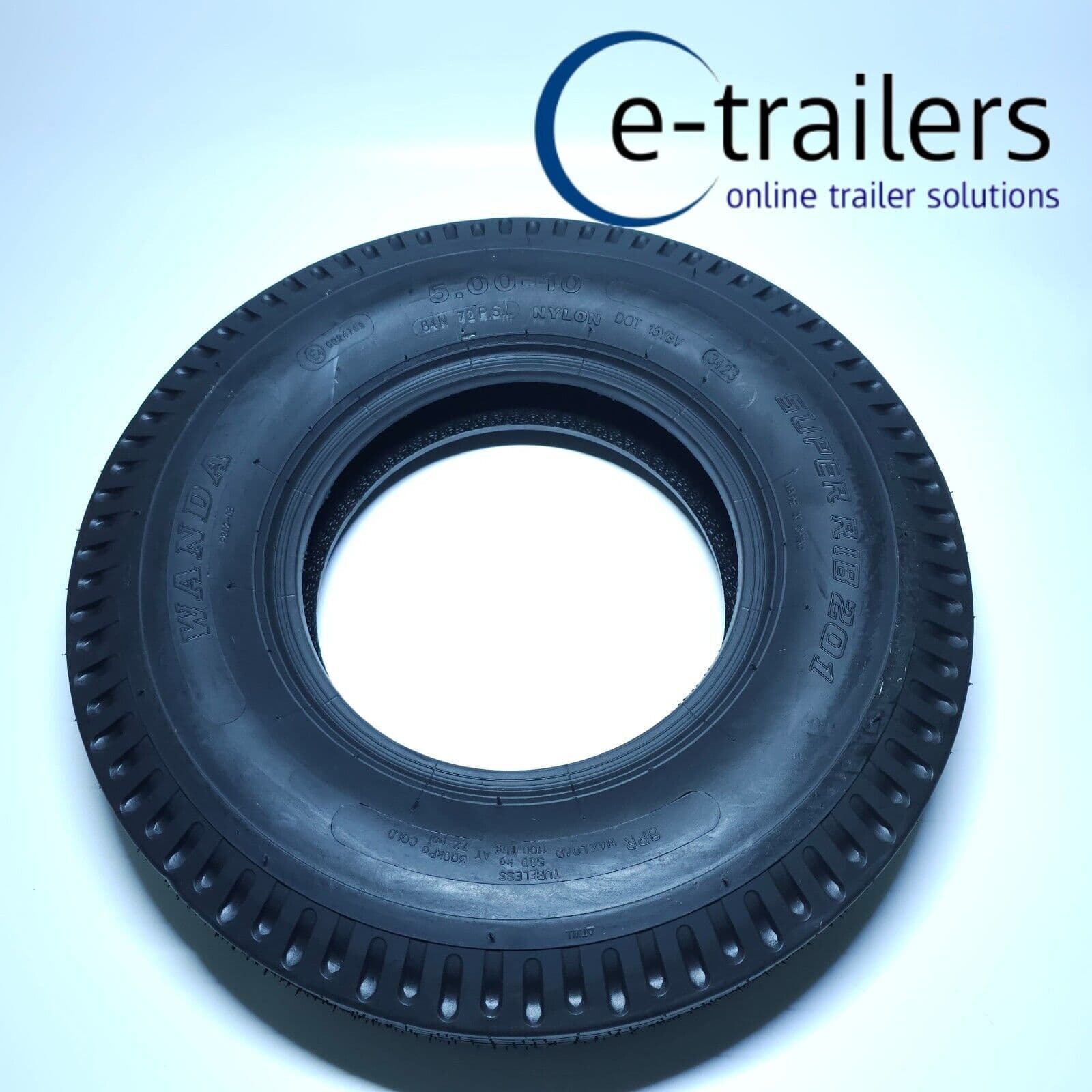WANDA 500x10 5.00-10 8 Ply High Speed Heavy Duty 84N rated Trailer Tyre ...