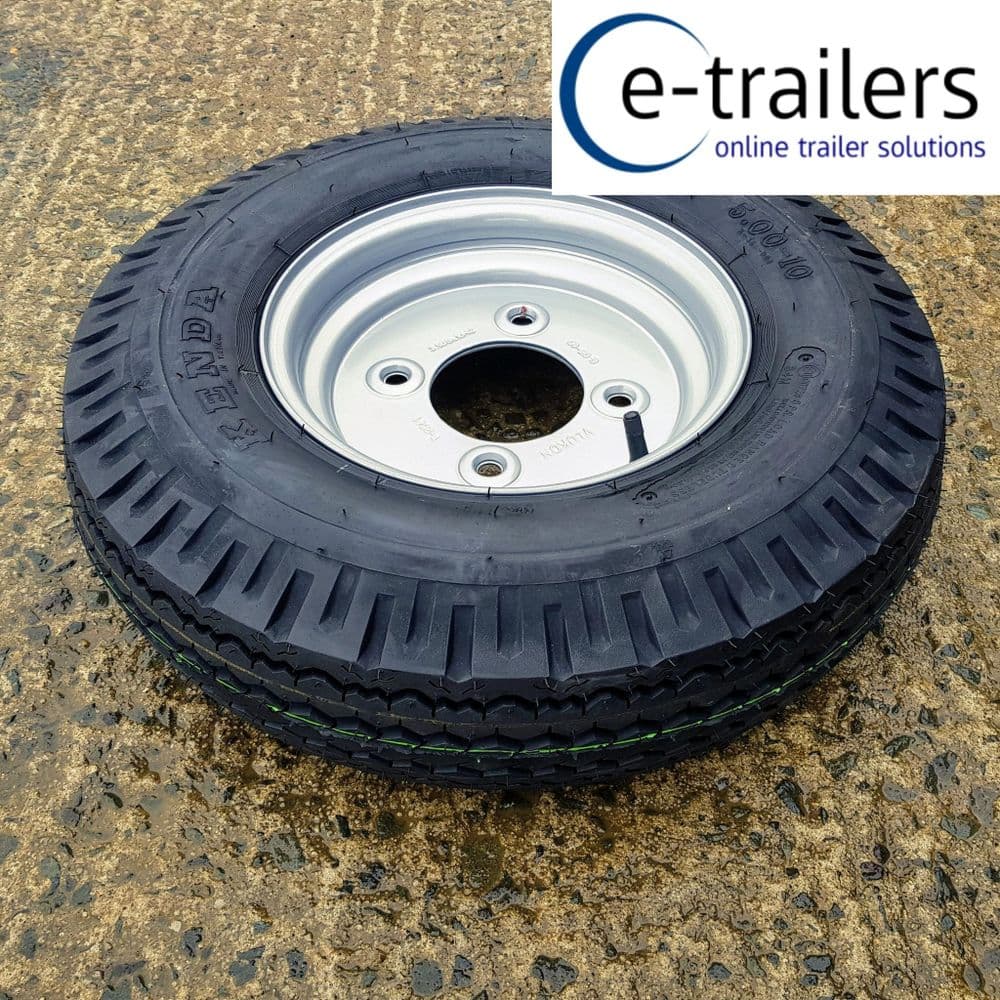5.00-10 500x10 84M 8ply (500kg) 4 Stud 5.5" PCD ET0 KENDA VLUKON ...