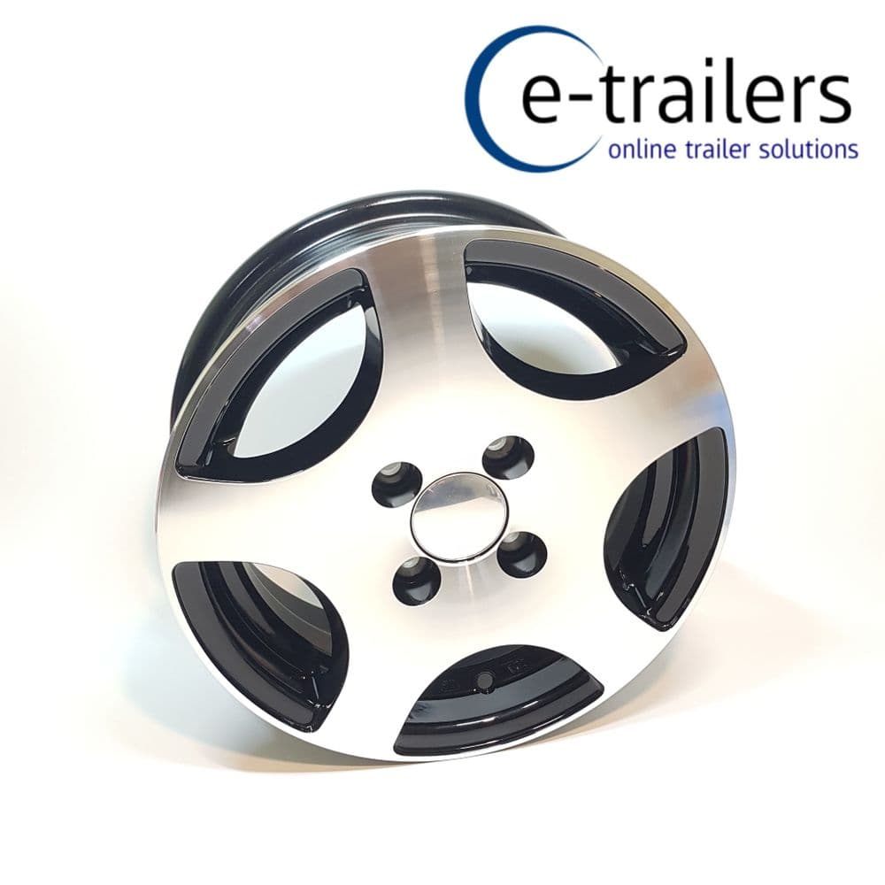 5J x 13H2 4 Stud 100mm PCD ET30 STARCO ALLOY TRAILER WHEEL cornwall ...