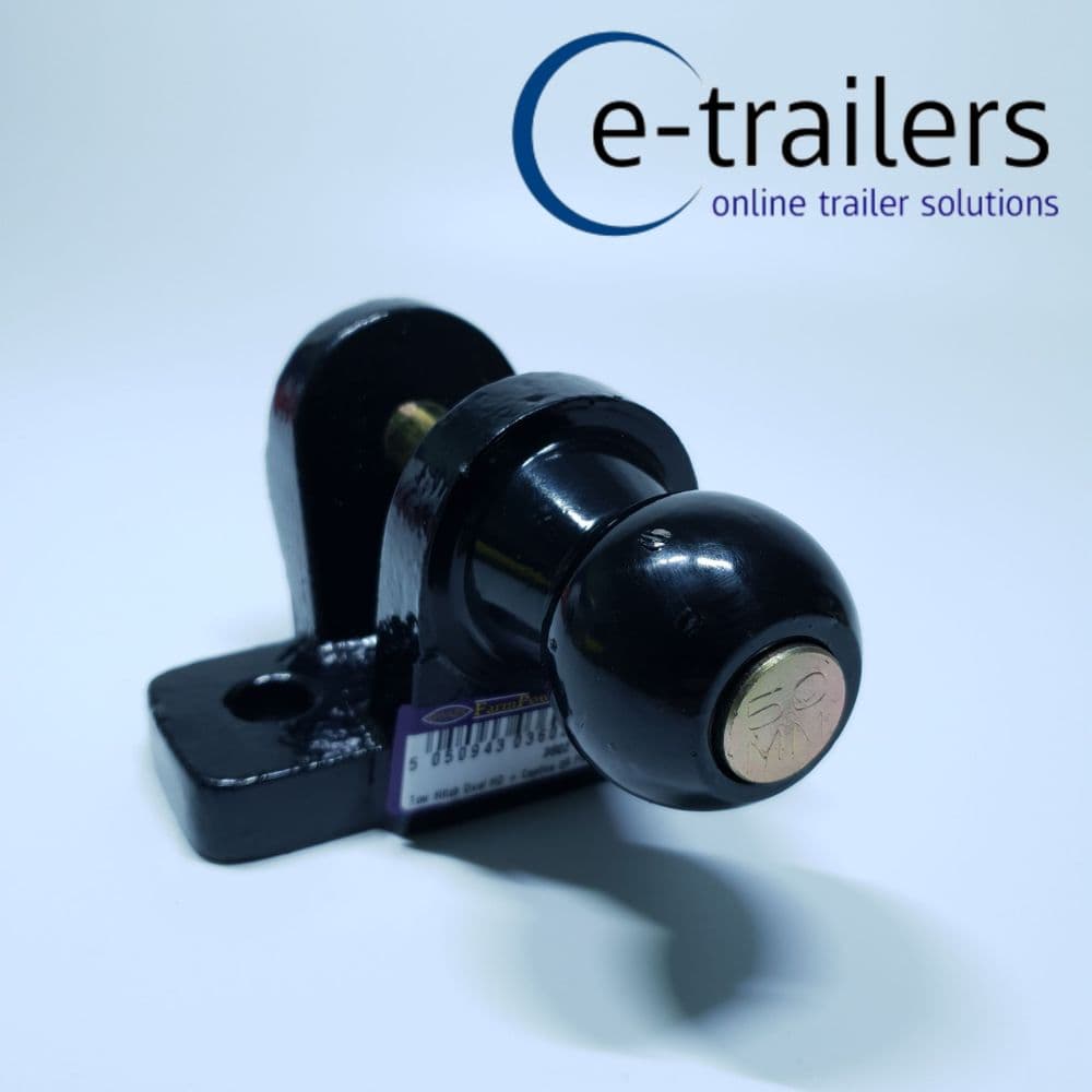 Dual TRAILER LORRY Tow Hitch Ball & Pin Heavy Duty + Captive Quick ...