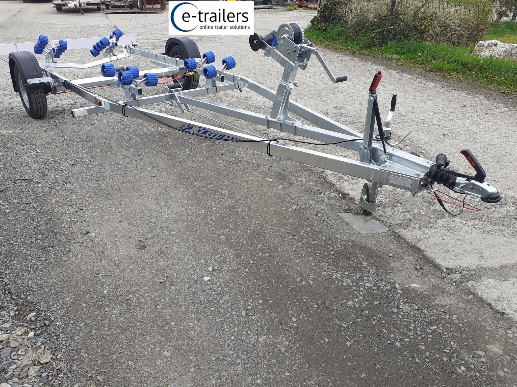 EXTREME 1400kg SWING CRADLE BOAT TRAILER 18ft BOATS 6.2m RIBS / DINGHY ...