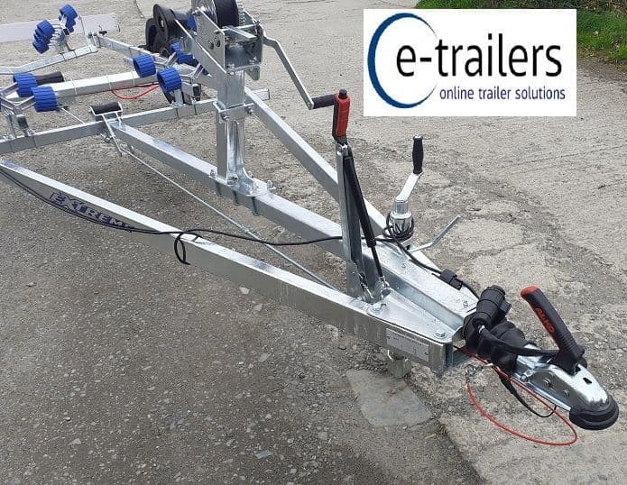EXTREME 1400kg SWING CRADLE BOAT TRAILER 18ft BOATS 6.2m RIBS / DINGHY ...