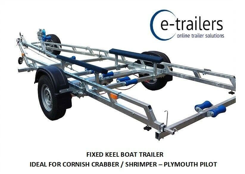 EXTREME 1500kg FIXED KEEL BUNK BOAT TRAILER - CORNISH CRABBER SHRIMPER ...