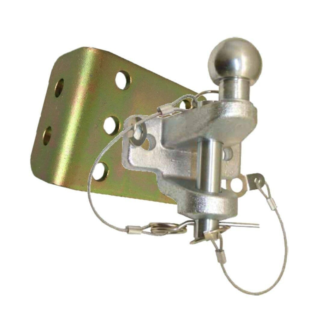 HEIGHT ADJUSTABLE TOW HITCH DROP PLATE + DUAL TOW HITCH EXTENDED BALL ...