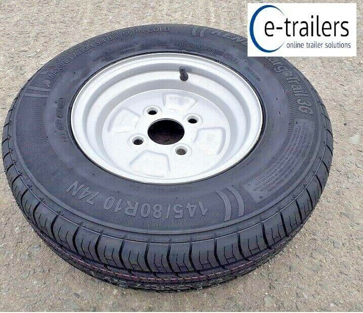 KENDA RADIAL TRAILER TYRE 145/80R10 145x10 4ply KARGOTRAIL 100mm PCD ...