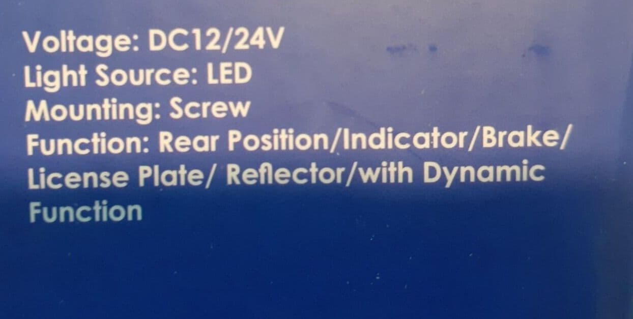 LED REAR DYNAMIC TRAILER LIGHTS + PROGRESSIVE DIRECTIONAL INDICATOR 12v ...