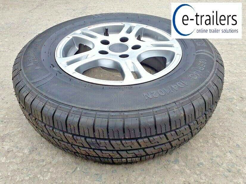 NEW 14" HAWK CARAVAN ALLOY WHEEL & TYRE 5 STUD 112pcd + KENDA 185x65x14 ...