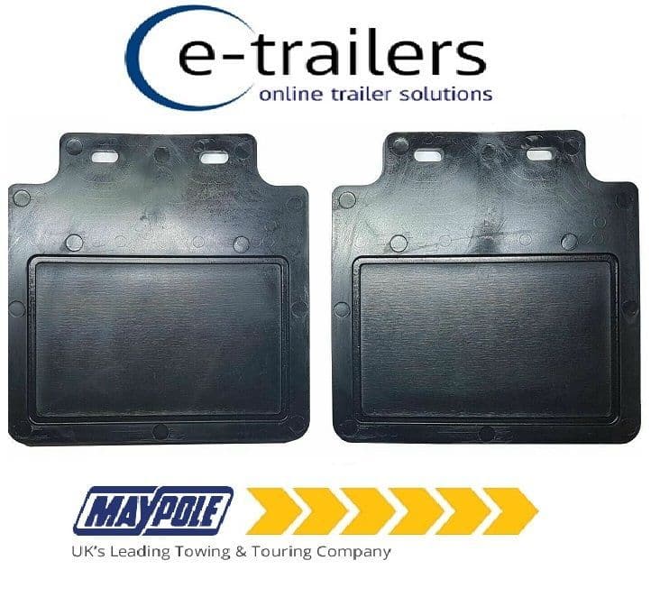 Pair Rain Mud Flaps Suit 10"/14" Wheels Trailer Mudguards 200 x 225mm ...