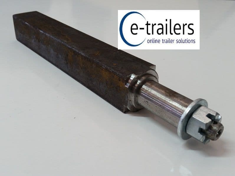 TRAILER ATV STUB axle 250x38x38mm - 1" inch diameter stub for 4" OR ...
