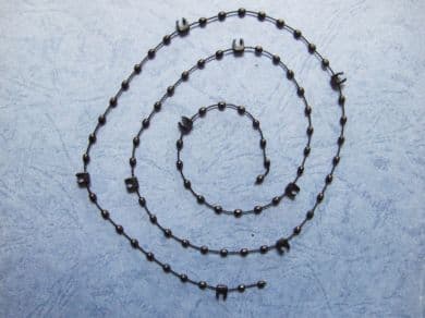 BLACK VERTICAL BLIND LINK BEAD CHAIN