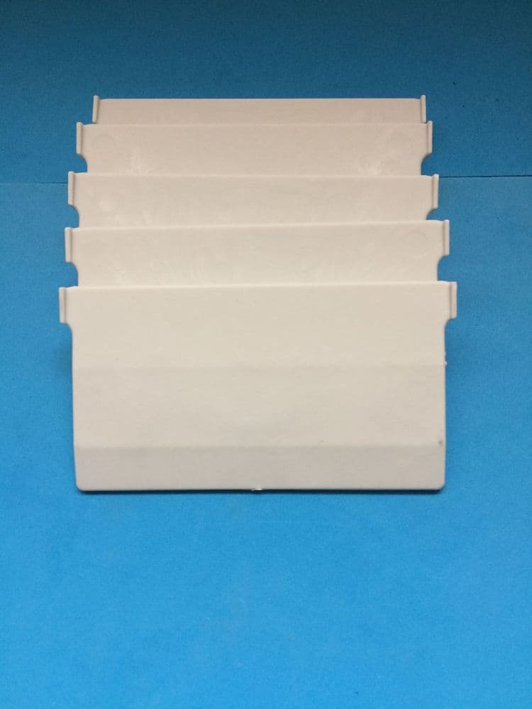 CHAINLESS WHITE VERTICAL BLIND BOTTOM WEIGHTS FOR WIDE 3 5" BLIND SLATS