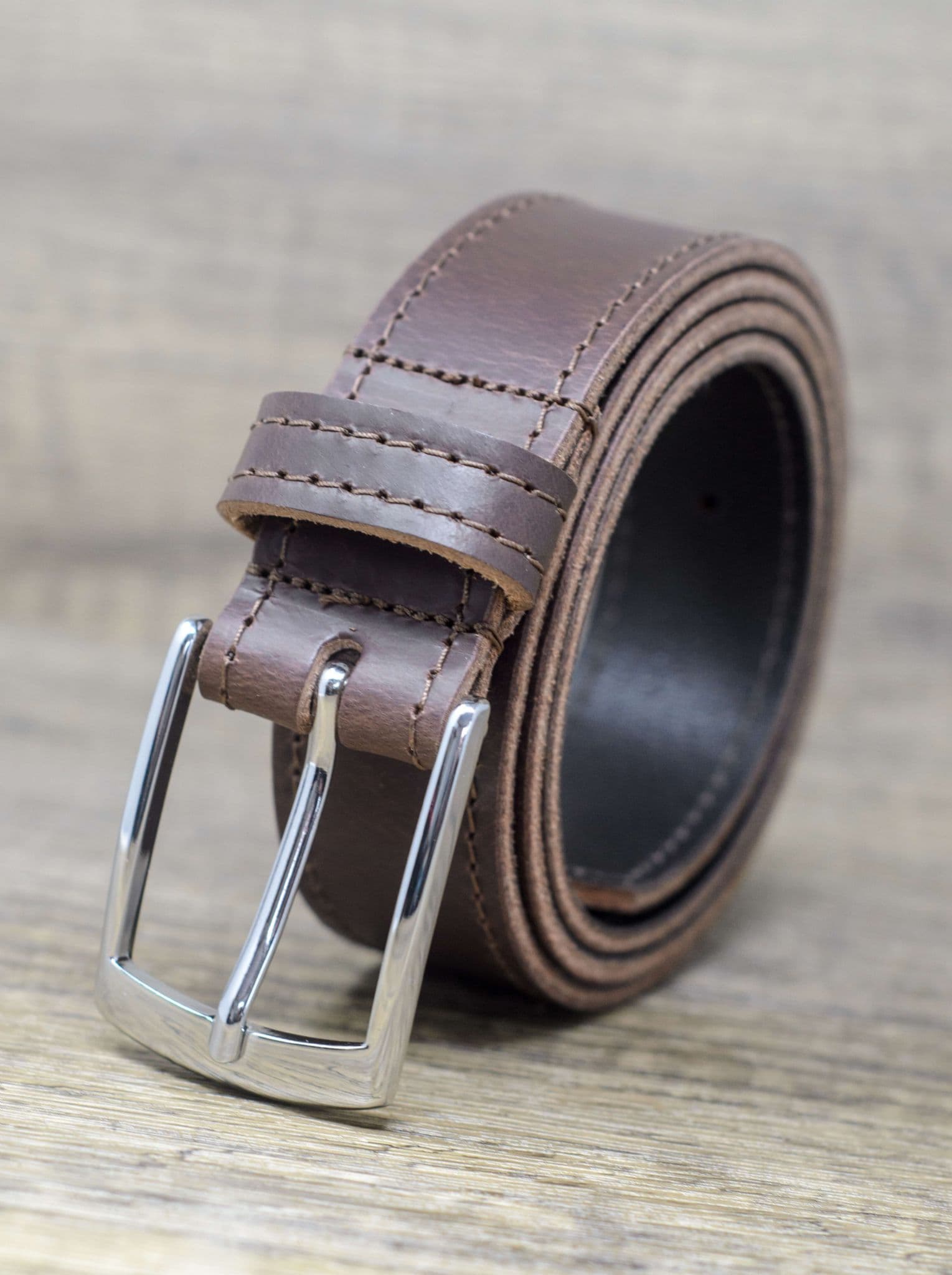 Mens casual brown leather belt store