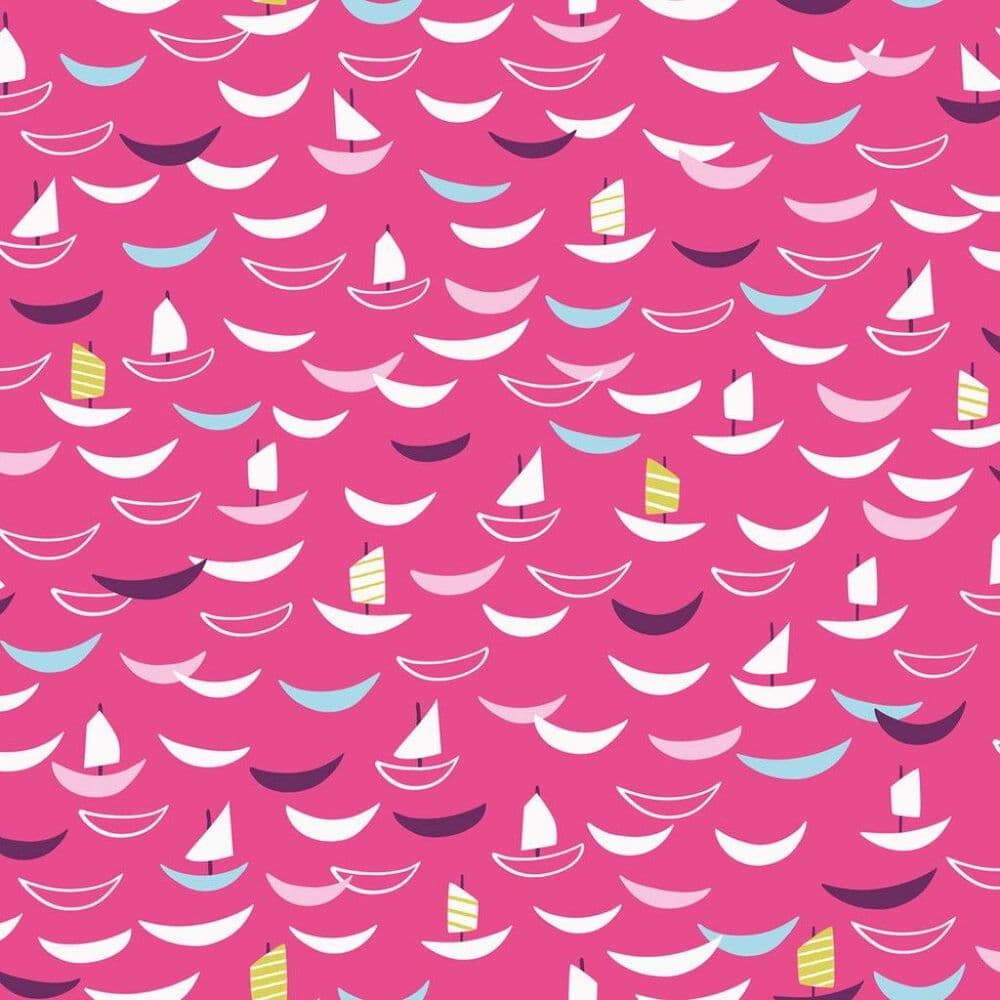 Dashwood Silk Road - Sail Boats - 100 Cotton Fabric