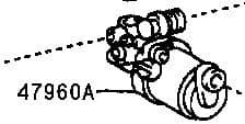 Genuine Lexus Brake Booster Pump Assy GS300 GS400 GS430 SC430 47960-30030