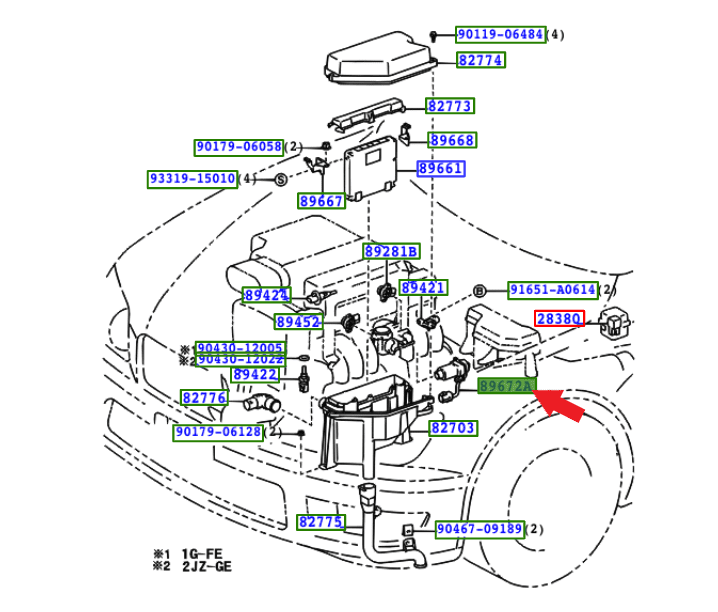 Genuine Lexus Throttle Control Motor 89672-53010