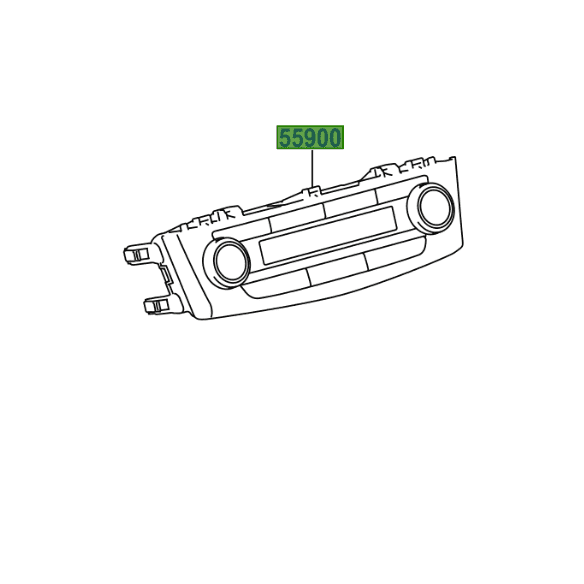 Genuine Toyota Avensis Air Conditioner Control Unit 55900-05571