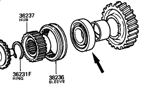 Genuine Toyota Bearing 97600-30307