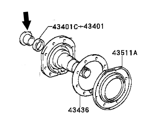 Genuine Toyota Bush 90381-33002