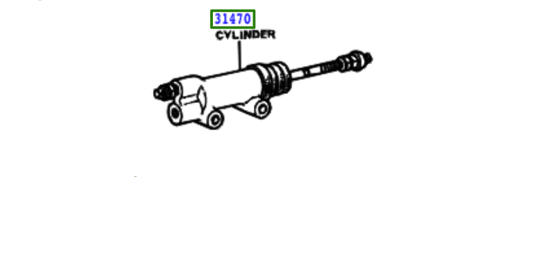 Genuine Toyota Clutch Release Cylinder 31470-60081