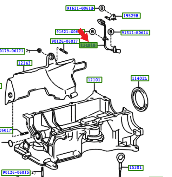 Genuine Toyota Crank Shaft Position Sensor 90919-05056