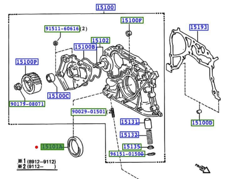 Genuine Toyota Crankshaft Oil Seal 90311-42026 9031142026