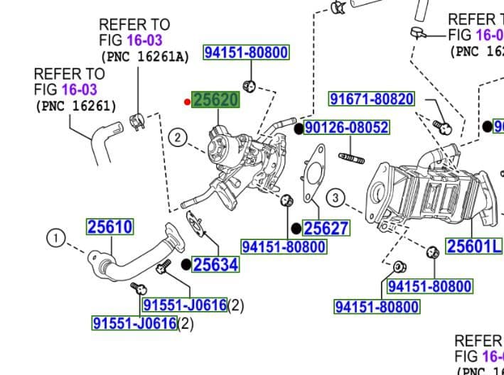 Genuine Toyota EGR Valve 25620-37140 2562037140